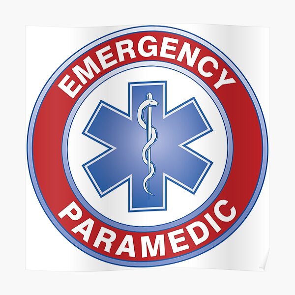 "Emergency Paramedic Logo" Poster for Sale by behindurshades | Redbubble