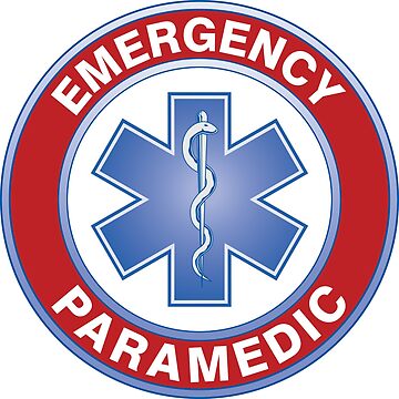 "Emergency Paramedic Logo" Sticker for Sale by behindurshades | Redbubble