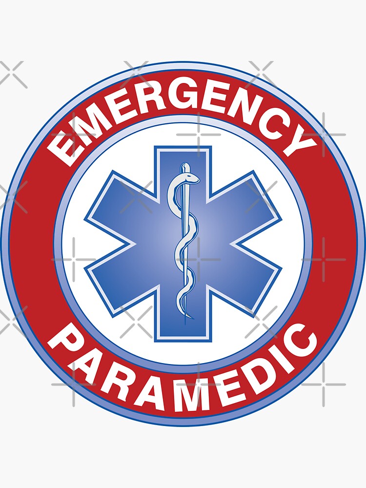 "Emergency Paramedic Logo" Sticker for Sale by behindurshades | Redbubble