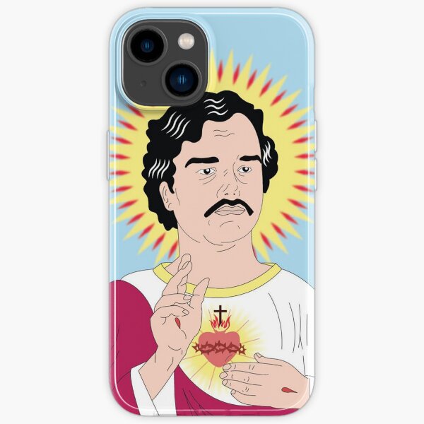"Pablo Escobar the holy, Narcos" iPhone Case for Sale by cemolamli ...