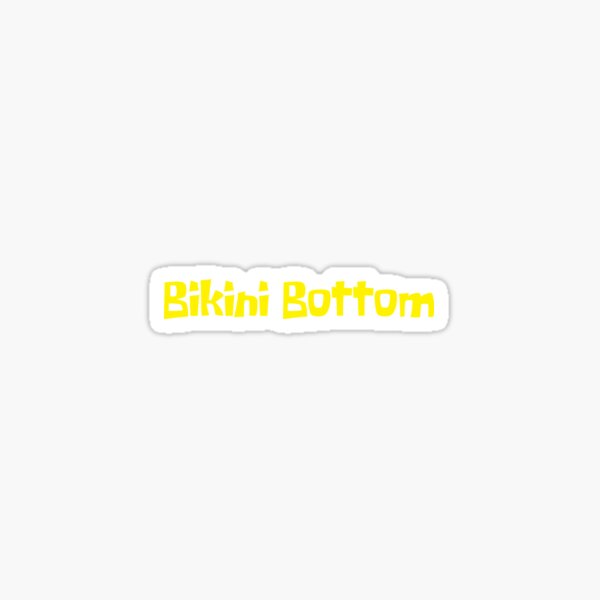 "Bikini Bottom Graphic" Sticker for Sale by embedshop | Redbubble