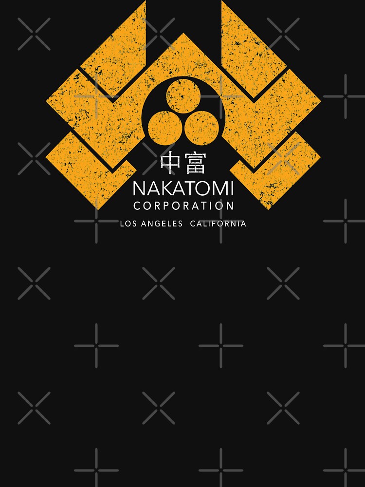 Nakatomi Plaza Hd Japanese Variant T Shirt For Sale By Purakushi Redbubble Nakatomi T