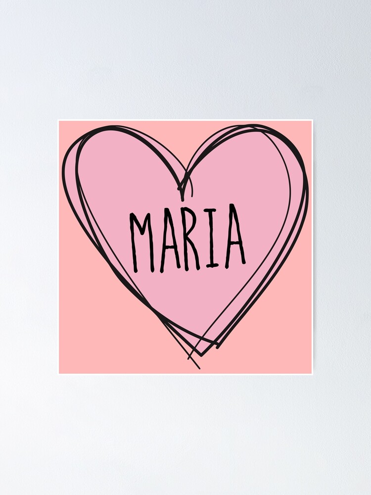 "Maria" Poster for Sale by behindurshades | Redbubble
