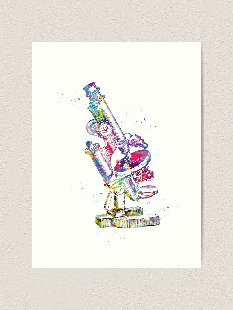 "Vintage Compound Microscope" Art Print by erzebetth | Redbubble