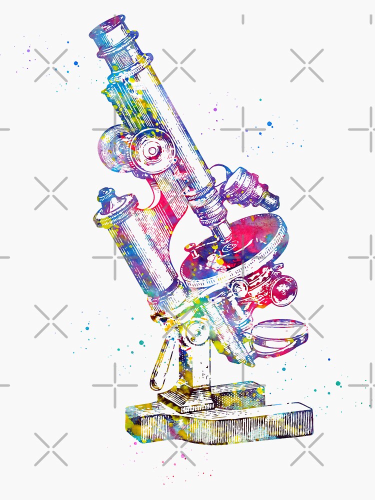 "Vintage Compound Microscope" Sticker for Sale by erzebetth | Redbubble