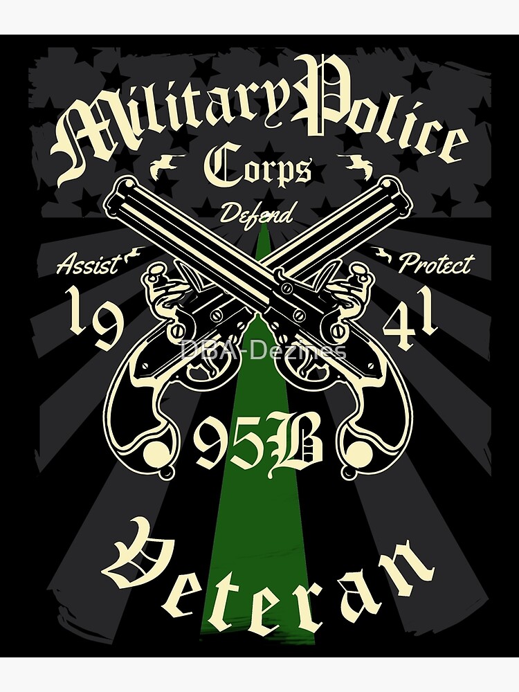 "Military Police Veteran" Poster for Sale by DBA-Dezines | Redbubble