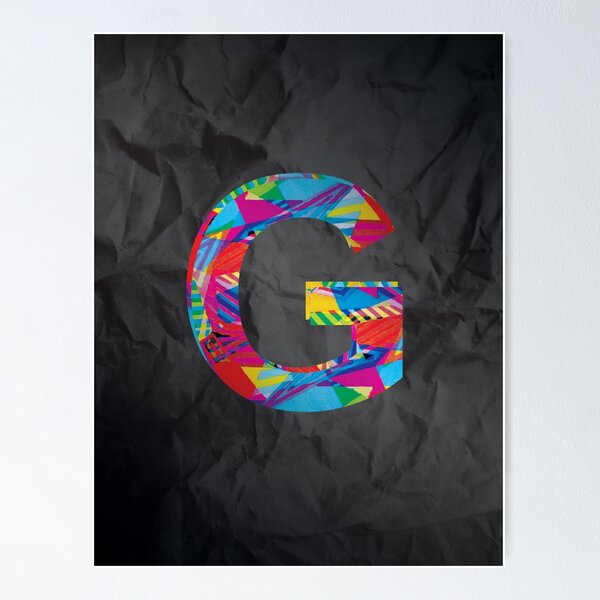 "Fun Letter - G" Poster for Sale by Winterrr | Redbubble