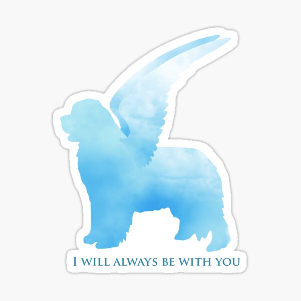 "Newfoundland Dog Angel" Sticker by itsmechris | Redbubble