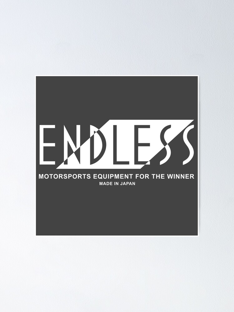 "Endless Racing Brake 80s vintage logo" Poster by lowoctane | Redbubble