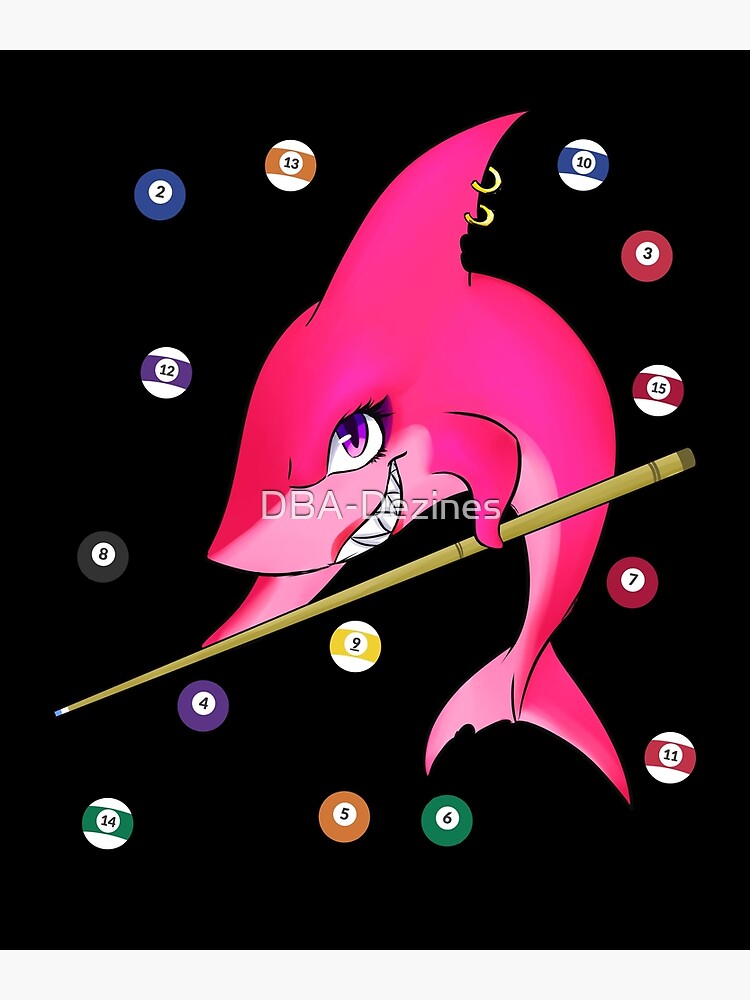 "Funny Billiards pool shark female" Poster by DBA-Dezines | Redbubble