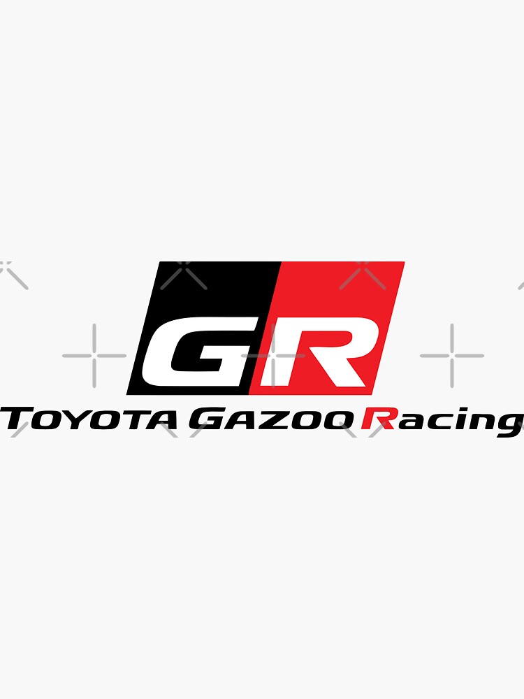"Toyota Gazoo Racing 2 black" Sticker for Sale by lowoctane | Redbubble