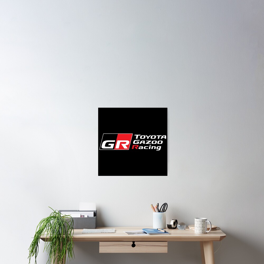 Poster « Toyota Gazoo Racing blanc », par lowoctane | Redbubble