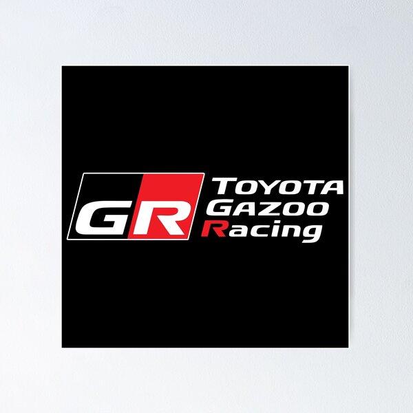 "Toyota Gazoo Racing white" Poster for Sale by lowoctane | Redbubble