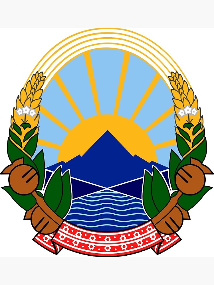 "National Emblem of Macedonia " Framed Art Print for Sale by abbeyz71 ...