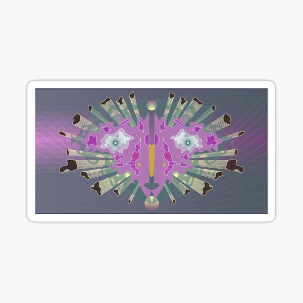 "Exploding Rorschach Face Intricate Facial Design " Sticker for Sale by ...