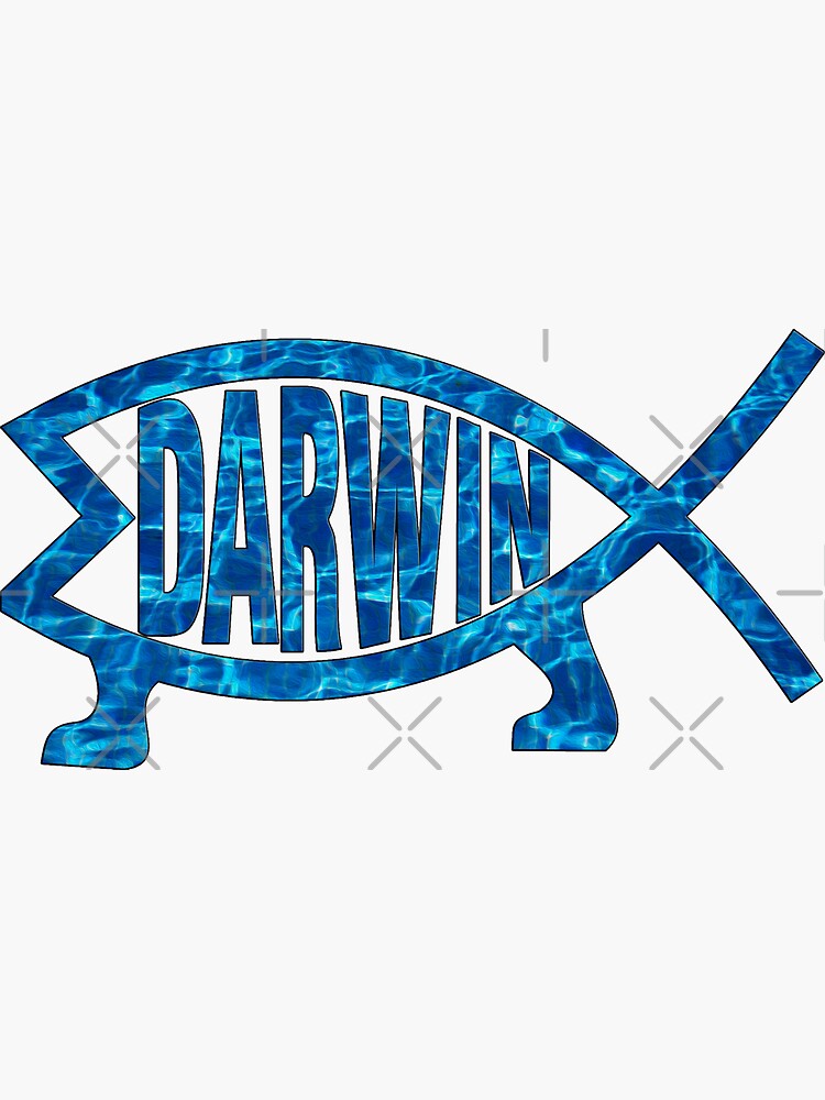 "Darwin Fish" Sticker for Sale by ColorfulCortex | Redbubble