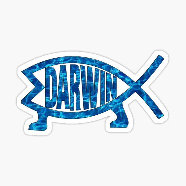 "Darwin Fish" Sticker for Sale by ColorfulCortex | Redbubble