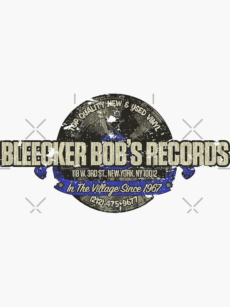 "Bleecker Bob's Records" Sticker for Sale by jacobcdietz | Redbubble