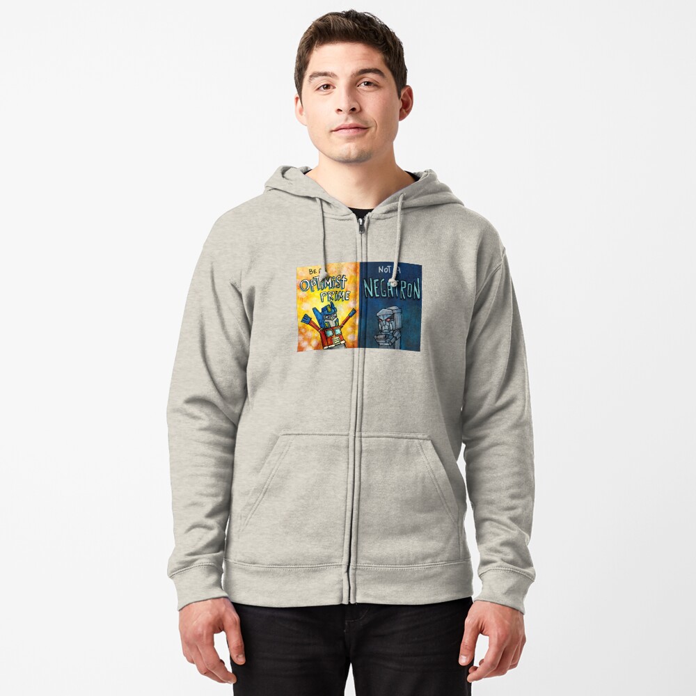 "Optimist Prime & Negatron" Sticker for Sale by avidliongoren | Redbubble