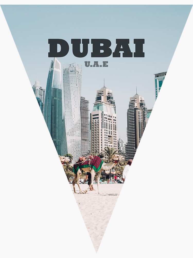 "Dubai - United Arab Emirates" Sticker by Gati | Redbubble