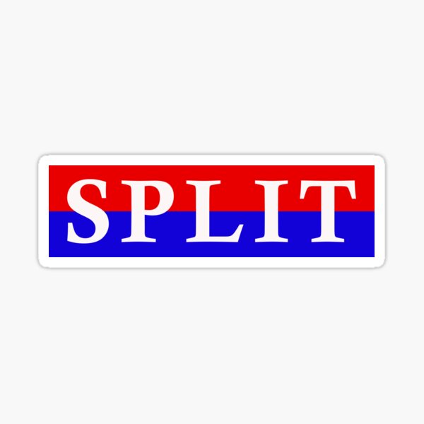 "Split 1950" Sticker for Sale by dustydragicevic | Redbubble