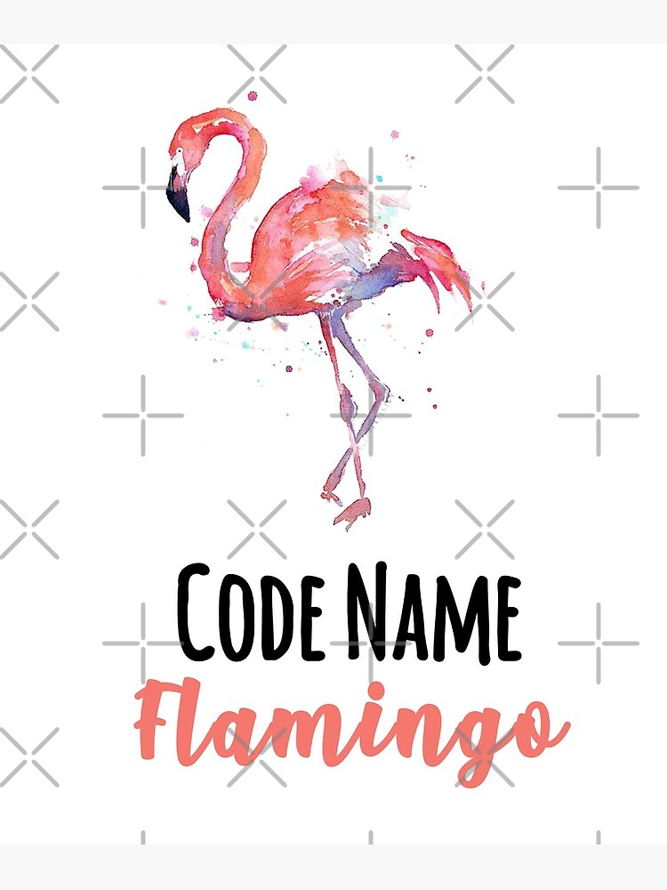 "code name flamingo" Art Print for Sale by aluap106 | Redbubble