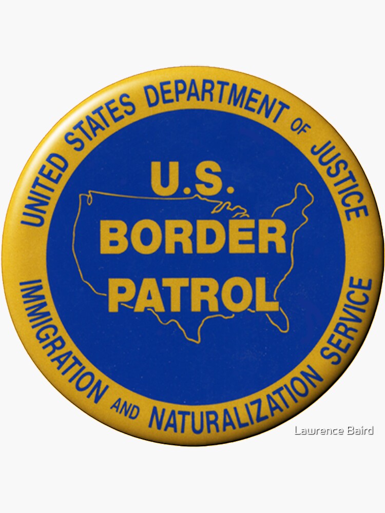 "Border Patrol" Sticker by lawrencebaird | Redbubble