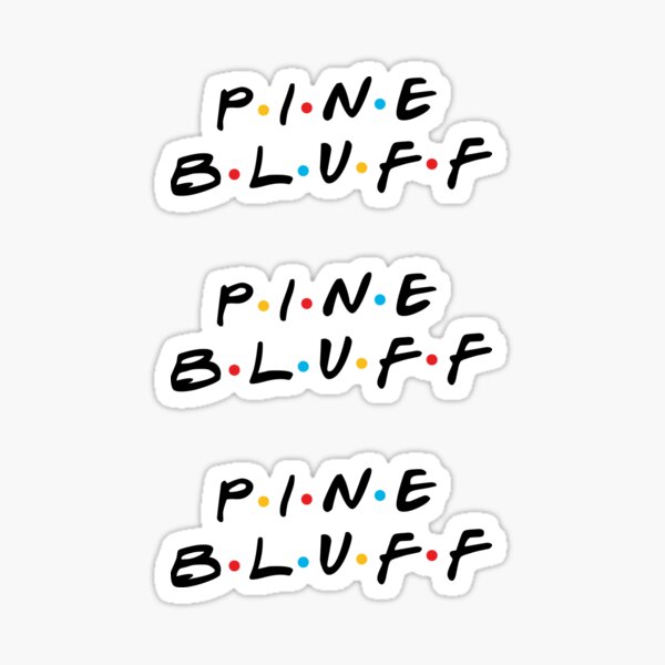 "Pine Bluff" Sticker for Sale by haztx | Redbubble