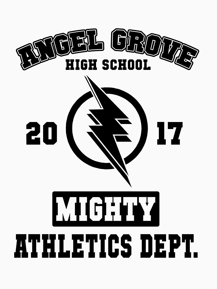 "Power Rangers 2017 Angel Grove High School Varsity " T-shirt by ...