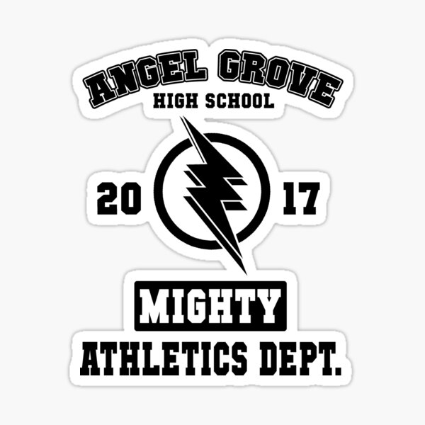 "Power Rangers 2017 Angel Grove High School Varsity " Sticker for Sale ...
