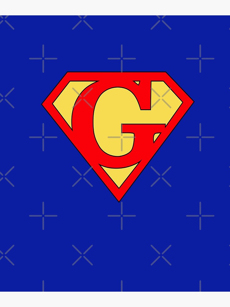 "Superhero Superheroine Letter G Shield Red Yellow (version 1 ...