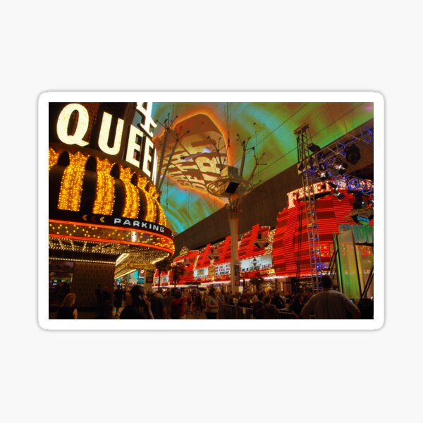 "Fremont Street" Sticker for Sale by woodeye518 | Redbubble