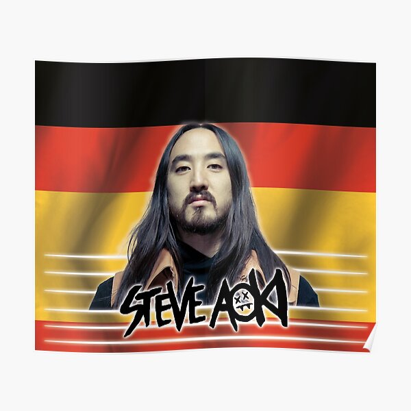 "Steve Aoki" Poster by French-Kiss | Redbubble