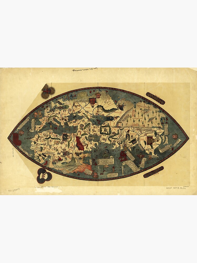"Genoese World Map (1457)" Poster for Sale by allhistory | Redbubble