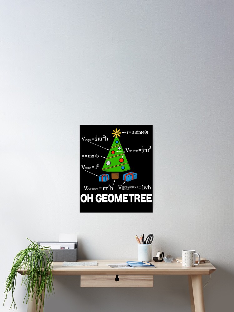"Math Geometry Christmas Tree Geometree" Poster for Sale by skyfire99 ...