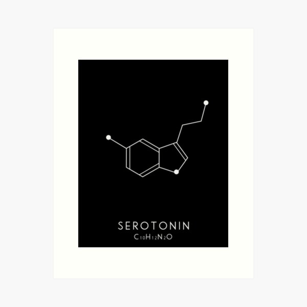 Wall Décor Wall Hangings Science Art Peace Poster Chemistry Serotonin ...