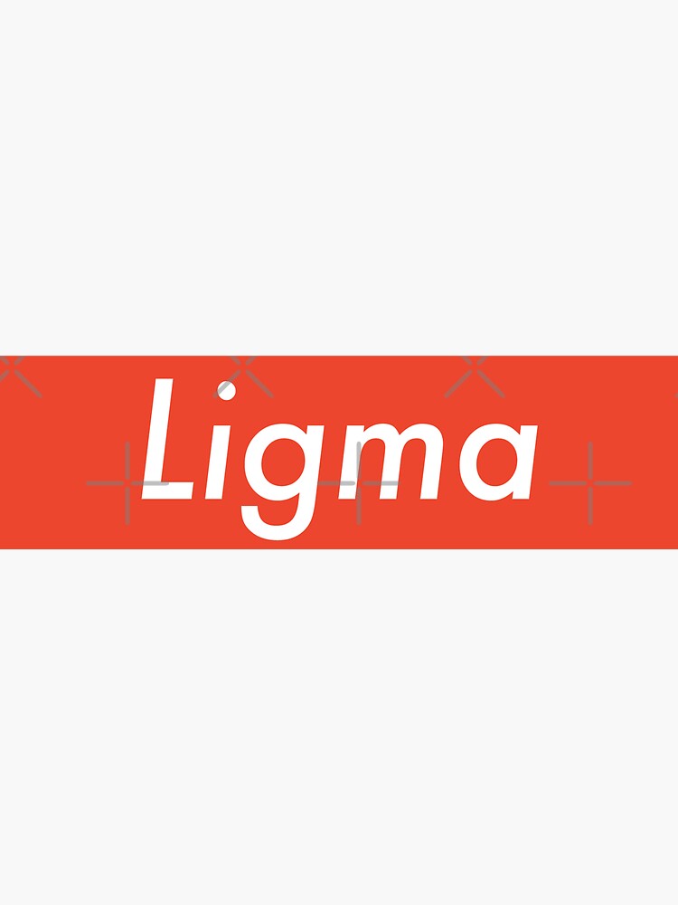 "Ligma Meme Red Box Logo" Sticker by SmithDigital | Redbubble