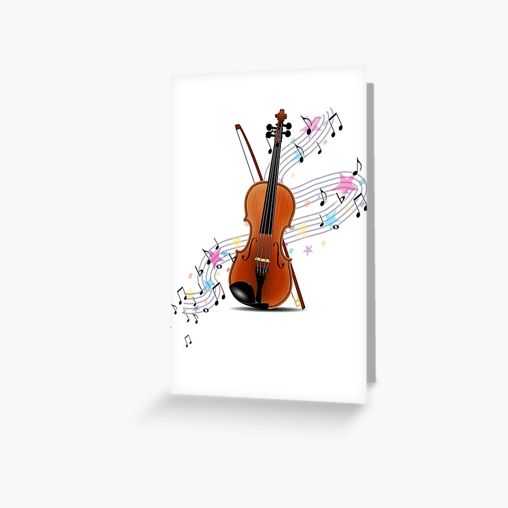 "Violin music" Greeting Card for Sale by tinymystic | Redbubble