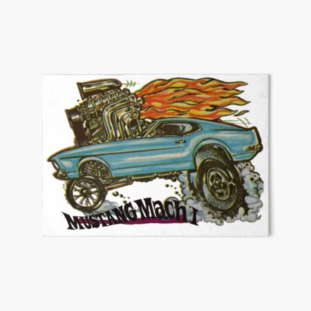 "Odd Rods Mustang Mach 1" Art Board Print by Retrostickersnz | Redbubble