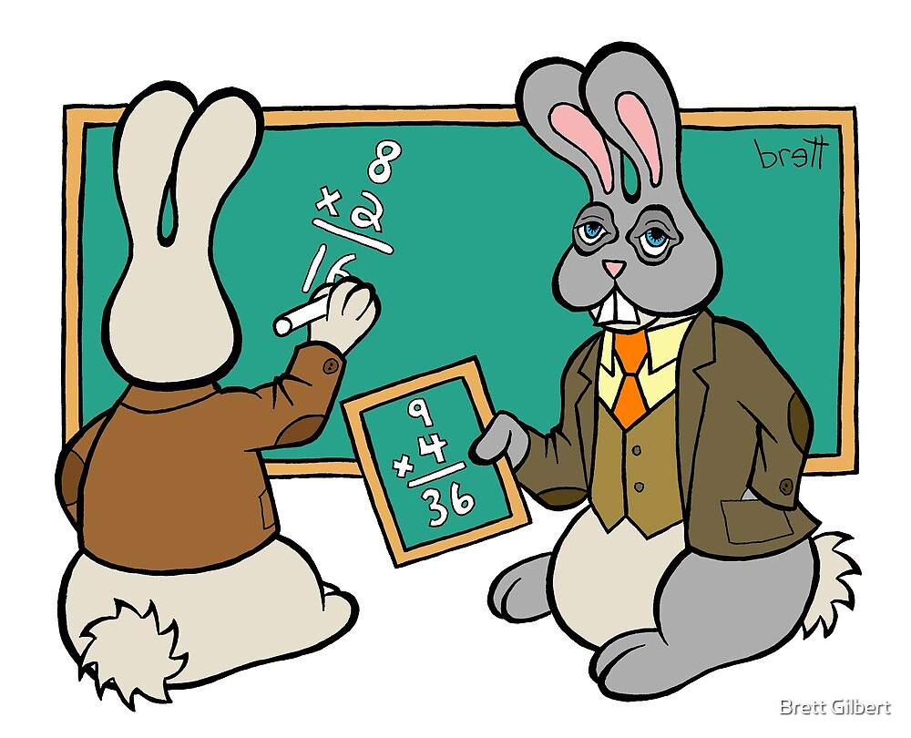"Multiply Like Rabbits" by Brett Gilbert | Redbubble