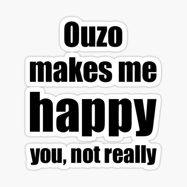 Ouzo Stickers | Redbubble