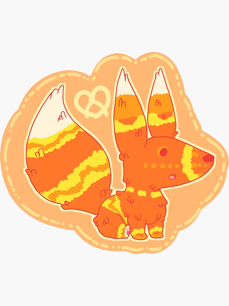 "Lil' Pretztail" Sticker by HimeCaramel | Redbubble