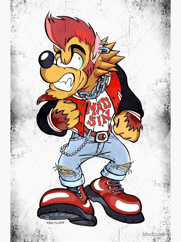 "Psychobilly hedgehog rocker animal dr martens" Poster by Madtwins ...