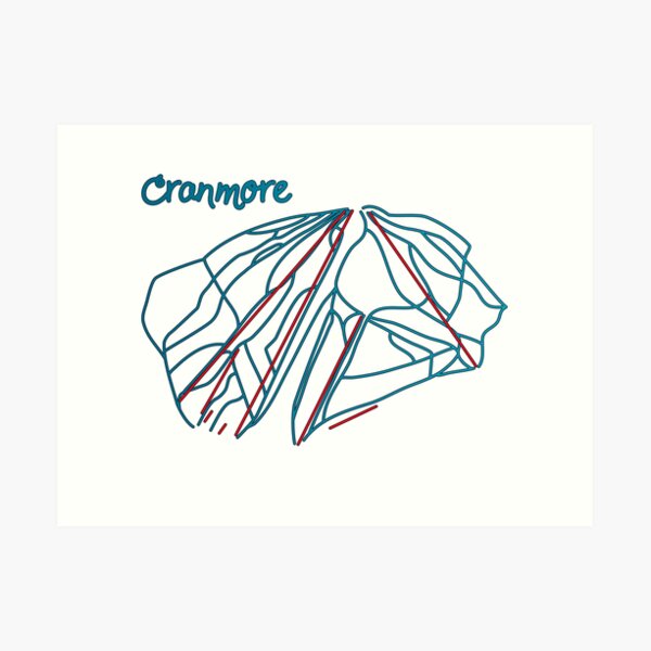 "Cranmore Trail Map" Art Print for Sale by ChasingGnarnia | Redbubble