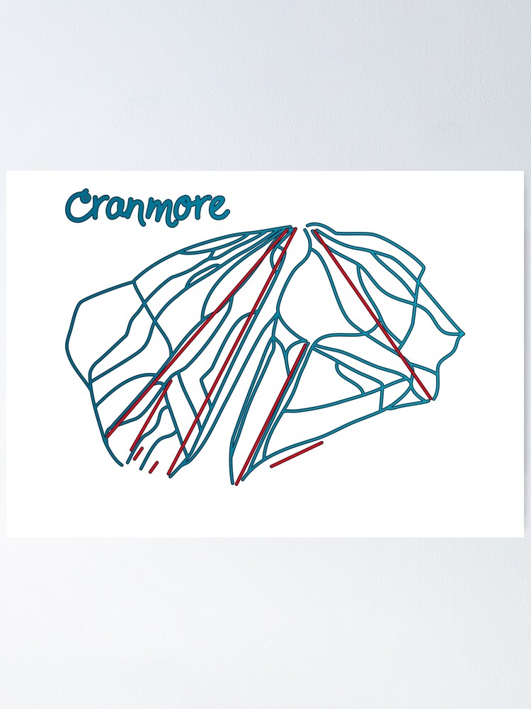 "Cranmore Trail Map" Poster for Sale by ChasingGnarnia | Redbubble
