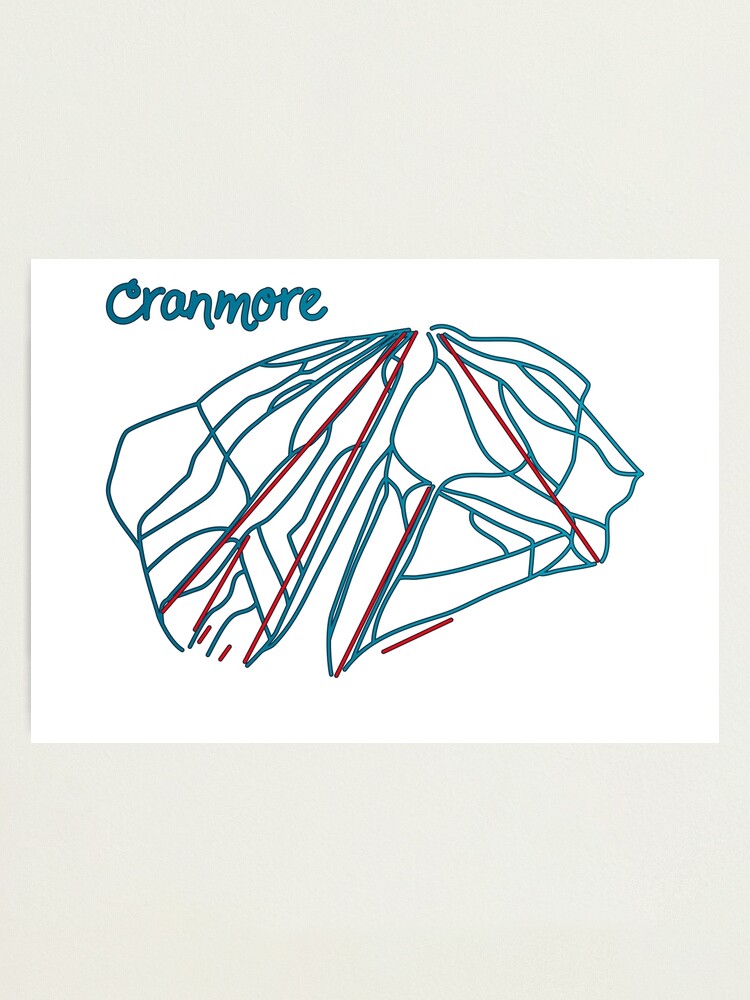 "Cranmore Trail Map" Photographic Print by ChasingGnarnia | Redbubble