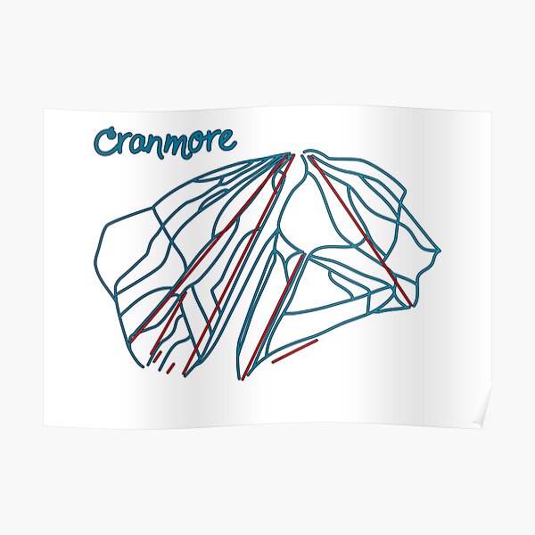 "Cranmore Trail Map" Poster for Sale by ChasingGnarnia | Redbubble