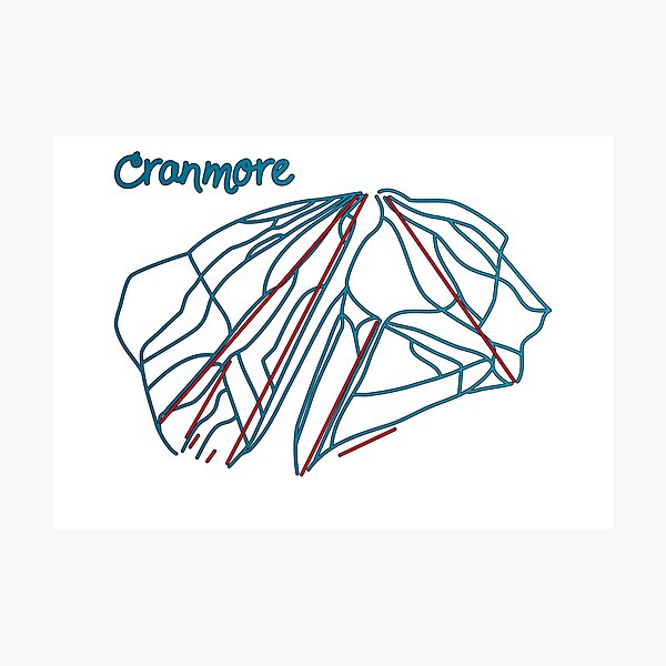 "Cranmore Trail Map" Photographic Print by ChasingGnarnia | Redbubble