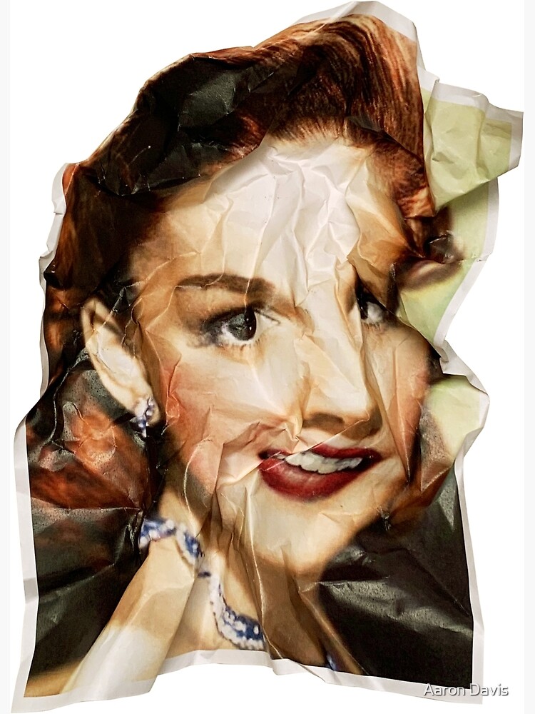 "Judy Garland Scrunched by Carl Reiner" Poster by ayeaaron | Redbubble