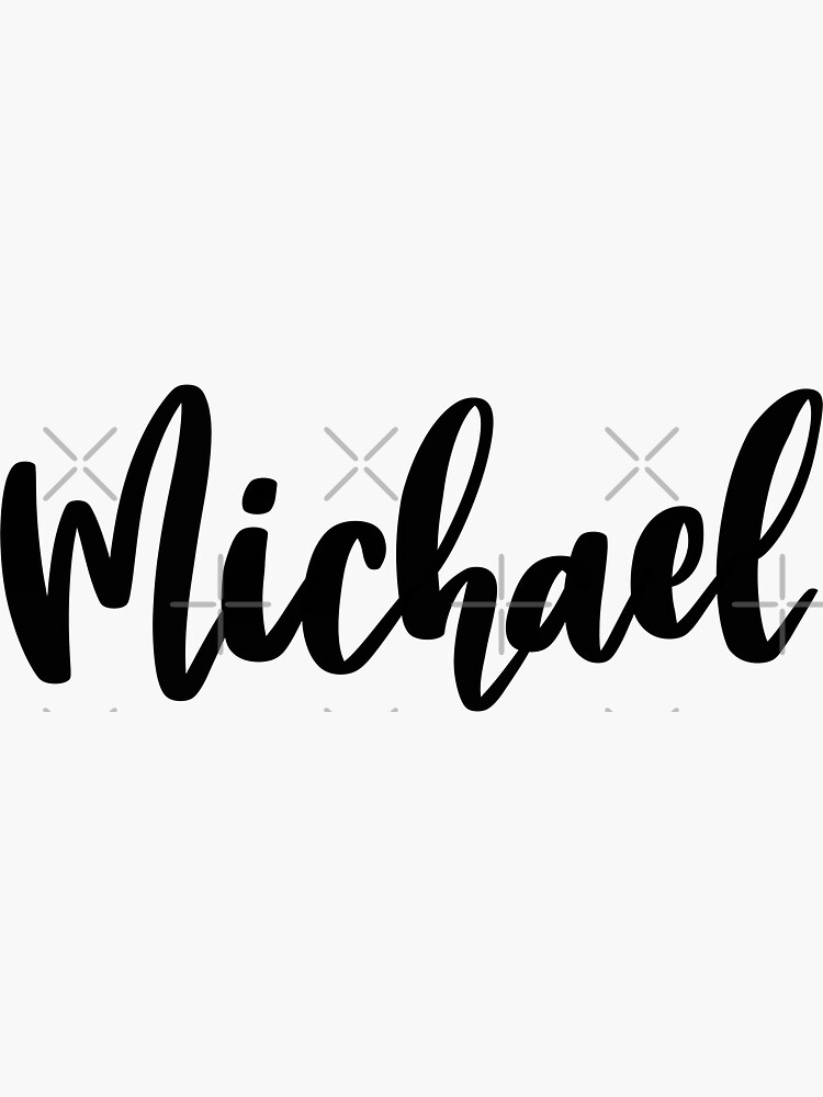 "Michael " Sticker for Sale by ellietography | Redbubble